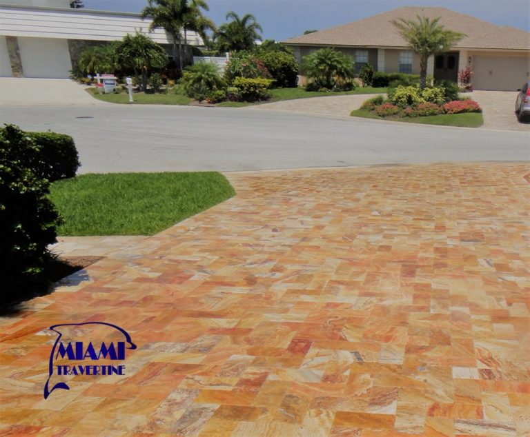 TRAVERTINE PAVER 6X12 AUTUMN BLEND | Miami Travertine