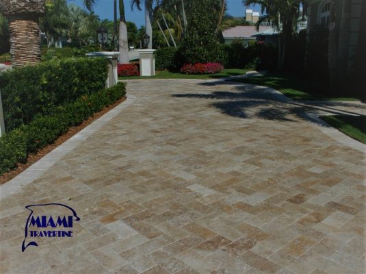 TRAVERTINE PAVER 6X12 NOCHE | Miami Travertine