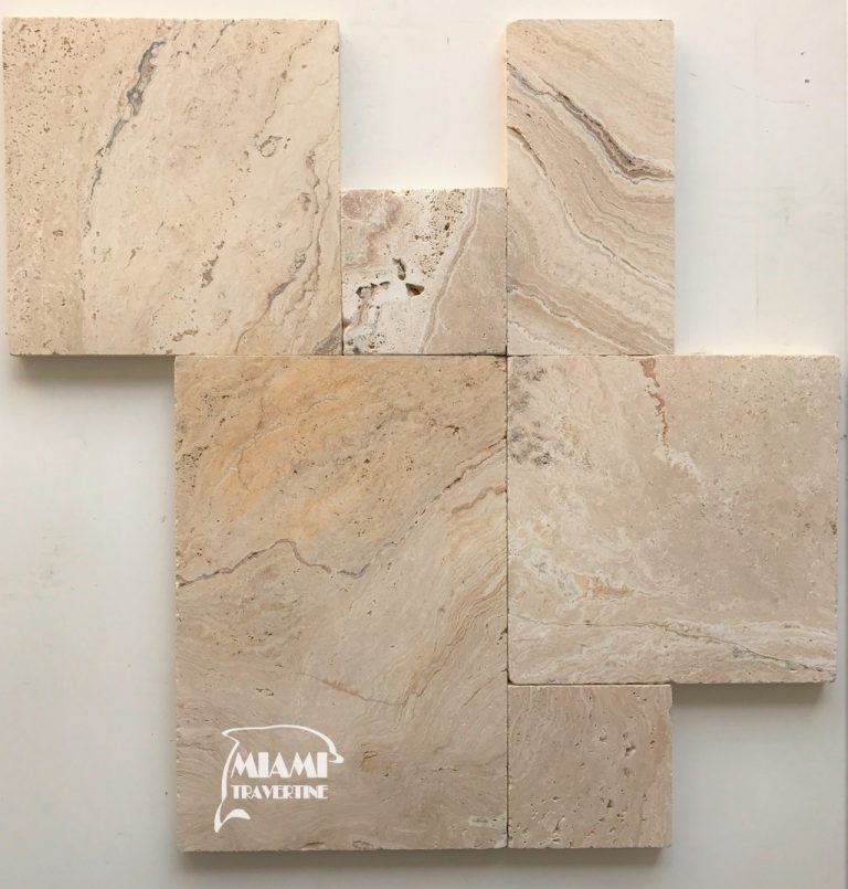 TRAVERTINE PAVER FRENCH PATTERN LEONARDO | Miami Travertine