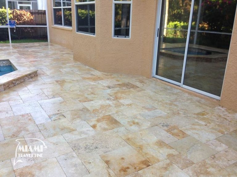 TRAVERTINE TILE FRENCH PATTERN COUNTRY CLASSIC | Miami Travertine